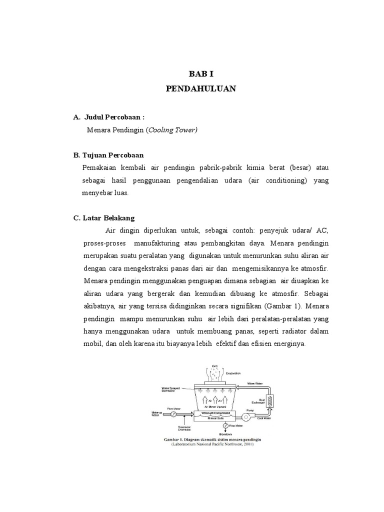 COOLING TOWER EXPERIMENT | PDF