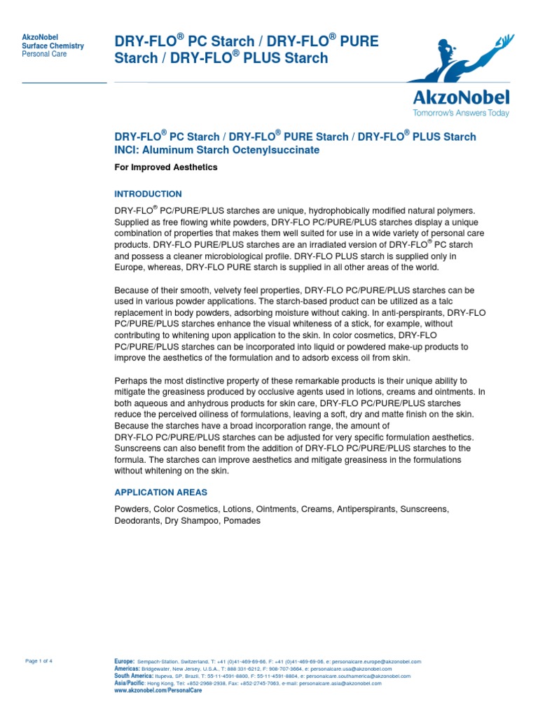 TDS Dryflo Series | PDF | Topical Medication | Cosmetics