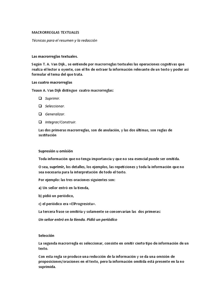Macrorreglas Textuales y Ejemplos | PDF | El ciclo del agua | Precipitación