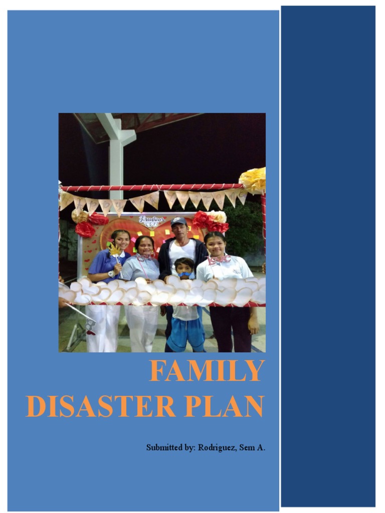 FAMILY DISASTER PLAN (Outputs) - DRRR | PDF | Science & Mathematics