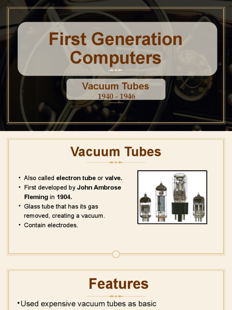 First Generation Computers: Vacuum Tubes | PDF | Home & Garden | Computers