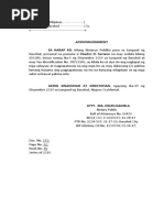 Sample Format of Affidavit (Tagalog) | PDF