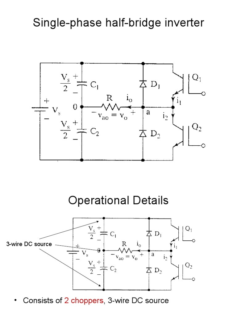 Single-Phase Half-Bridge Inverter Overview | PDF | Power Inverter | Force