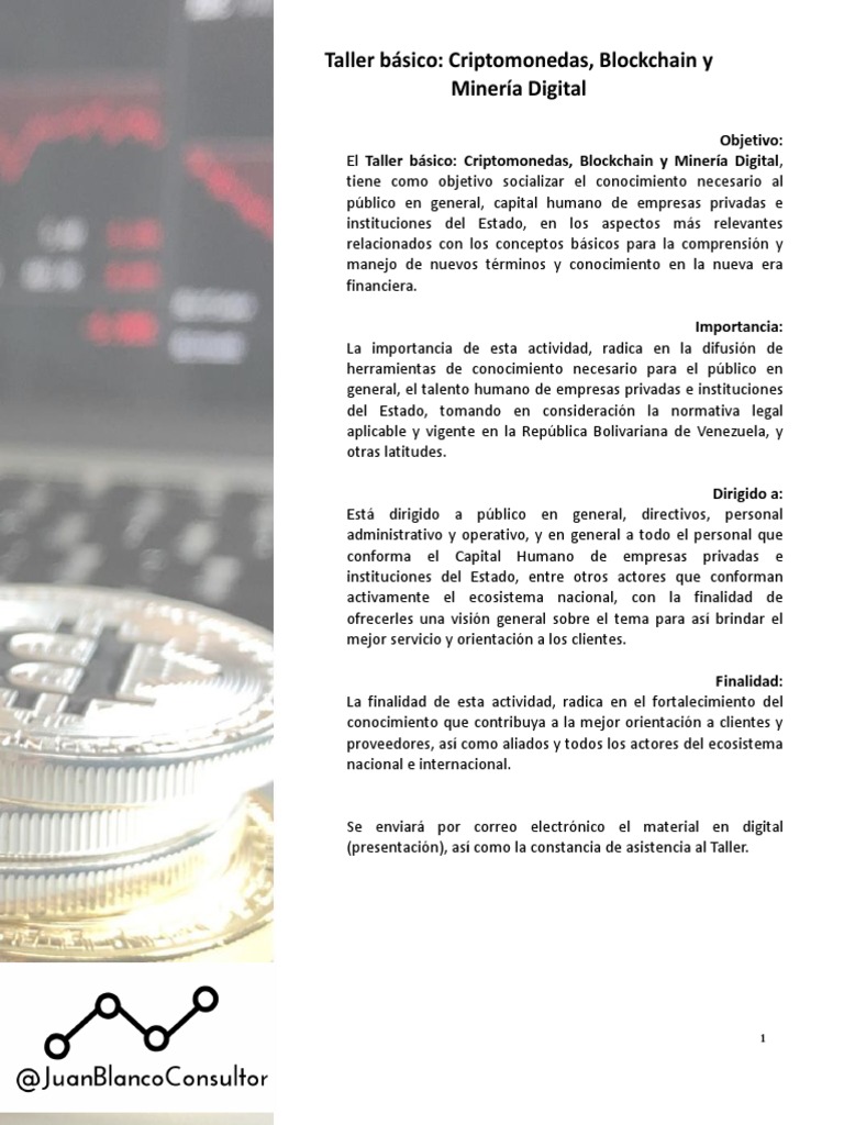 Cripto Taller Basico de Criptomonedas PDF | PDF | Bitcoin | Criptomoneda