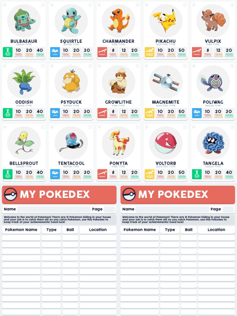 A Guide to Catching 15 Hidden Pokemon: Using Exercise and Coin Flips to ...