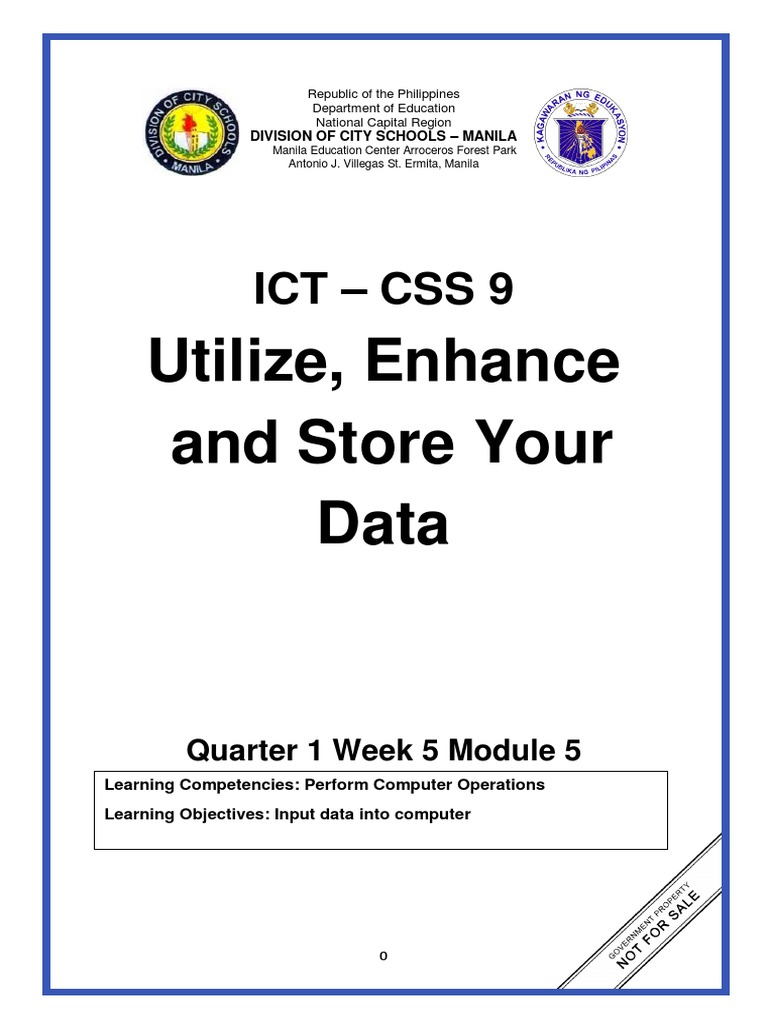 TLE-TE 9 - Q1 - W5 - Mod5 - ICT CSS | PDF | Random Access Memory ...