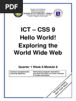 TLE-TE 9 - Q1 - W7 - Mod7 - ICT CSS | PDF | Computer Hardware | Software
