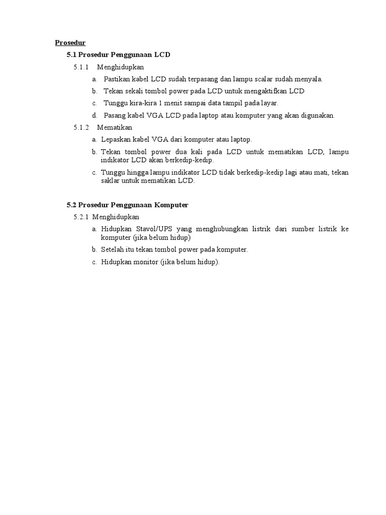 Sop Bengkel RPL | PDF