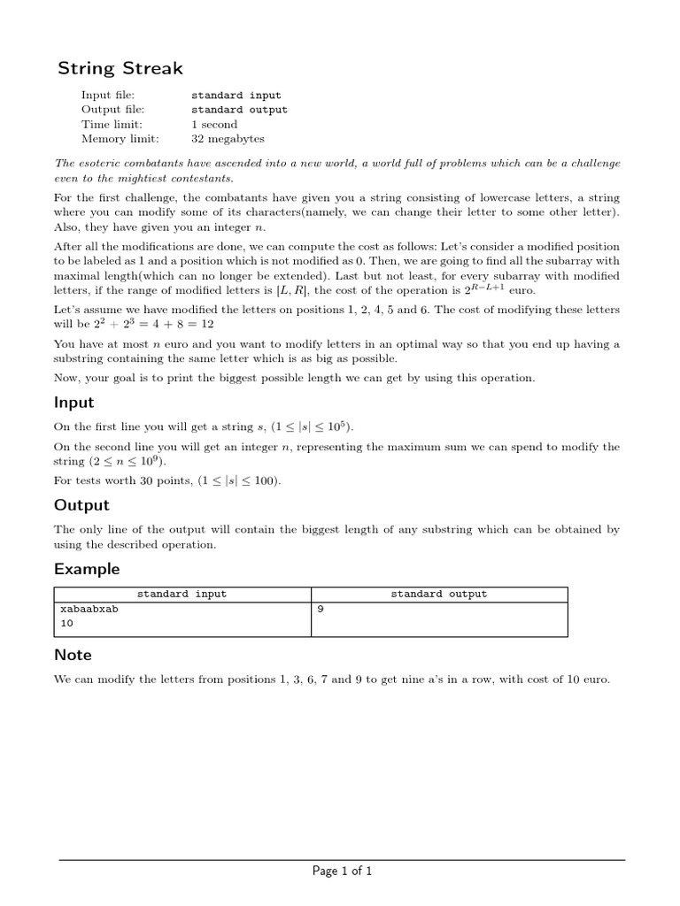 String Streak en PDF | PDF