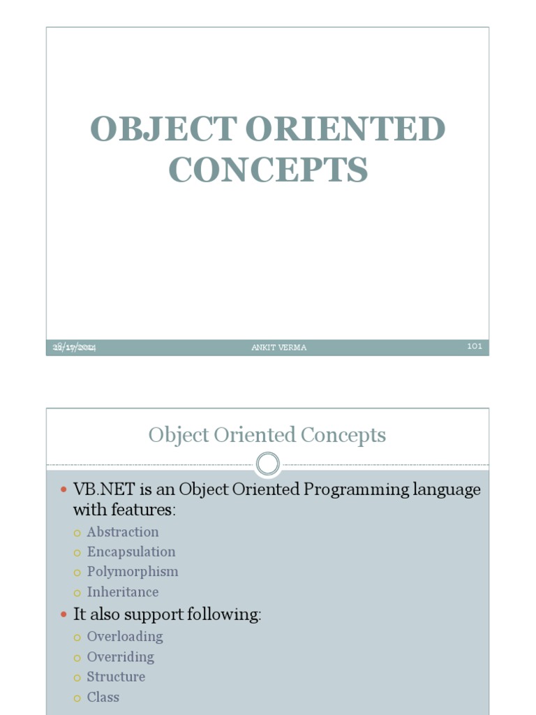 Object-Oriented Concepts | PDF | Inheritance (Object Oriented ... Object-Oriented Concepts | PDF | Inheritance (Object Oriented ...