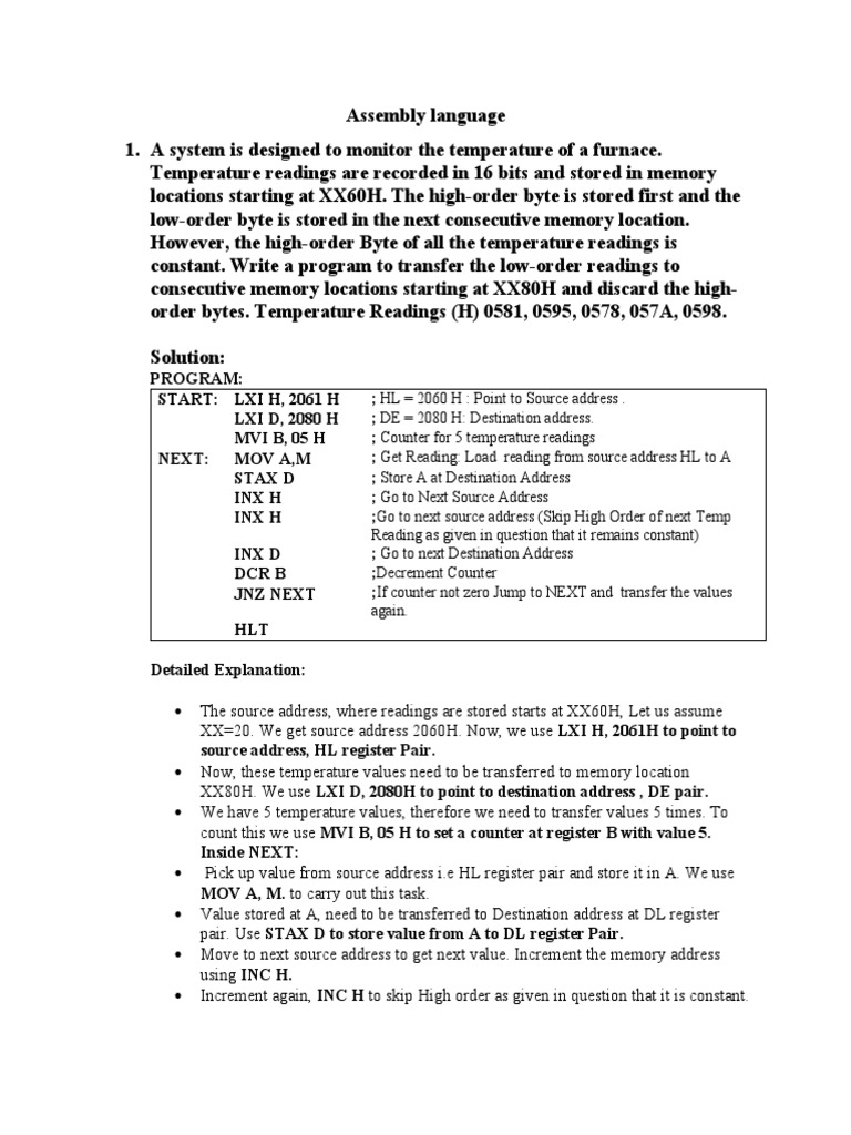 Assembly Answers For Understanding Pdf Bit Pointer Computer Programming