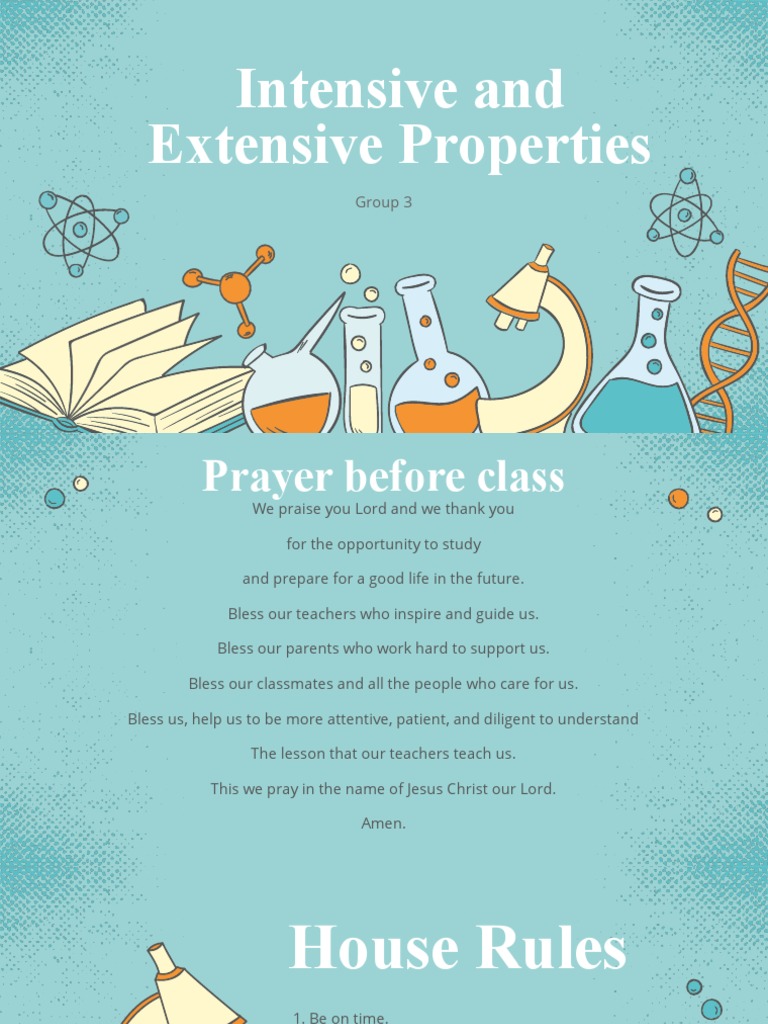 Intensive and Extensive Properties: Group 3 | PDF | Gravity | Weight
