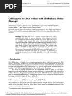 JKR and Mackintosh Probe Correlation Analysis | PDF | Pressure ...