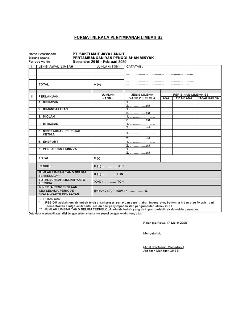Form Neraca Lb3-Pt SMJL | PDF