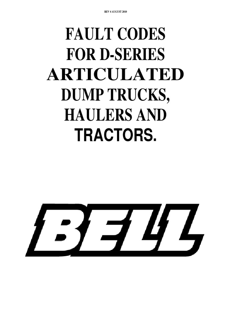 Fault Codes For D-Series Articulated Dump Trucks, Haulers and Tractors ...