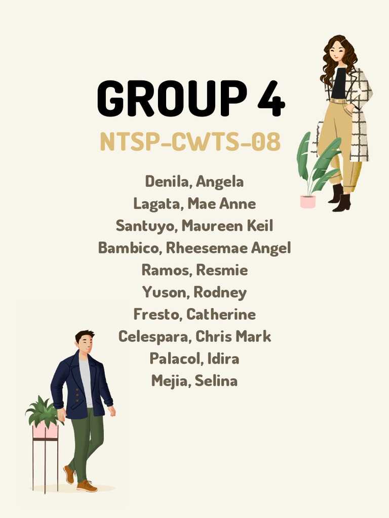 Group 4: NTSP-CWTS-08 | PDF