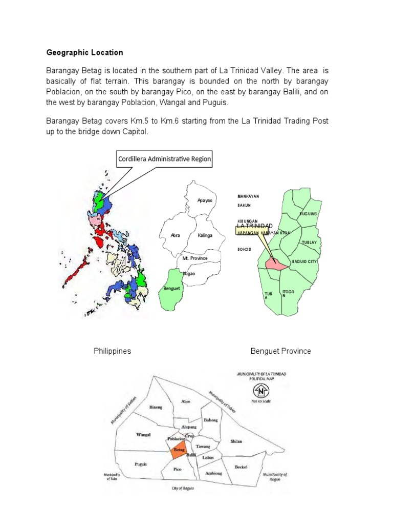 Geographic Location: Cordillera Administrative Region | PDF | Topsoil ...