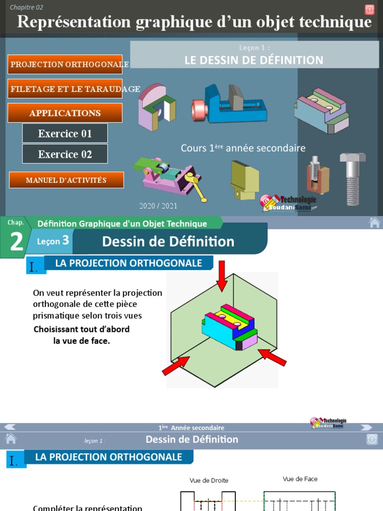 Dessin de Définition | PDF | Vis de fixation | Machine