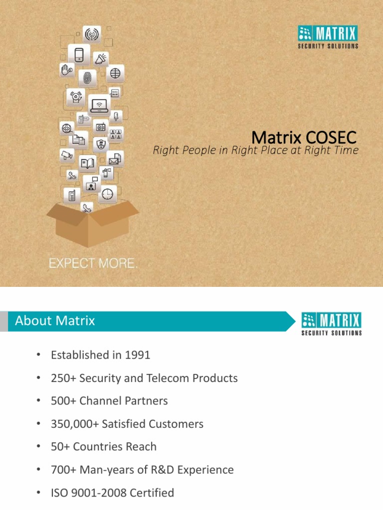 Matrix Presentation COSEC | PDF | Access Control | Radio Frequency ...