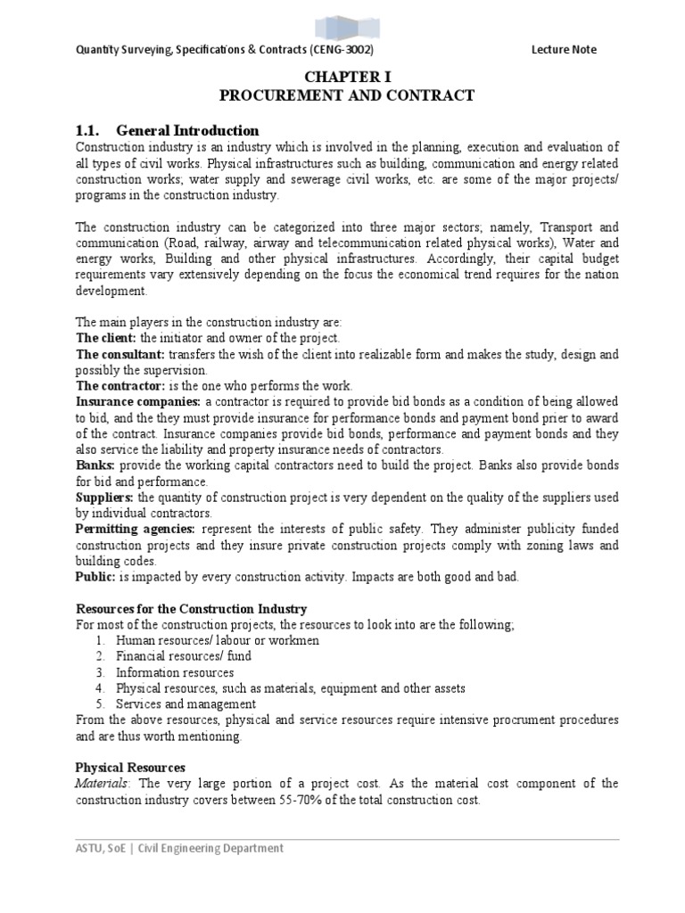 Procrument and Contract | Download Free PDF | Procurement ...