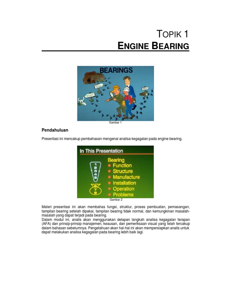 Topic1. AFA1 Engine Bearing PDF | PDF