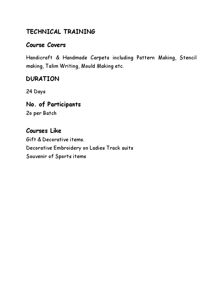 Technical Training | PDF