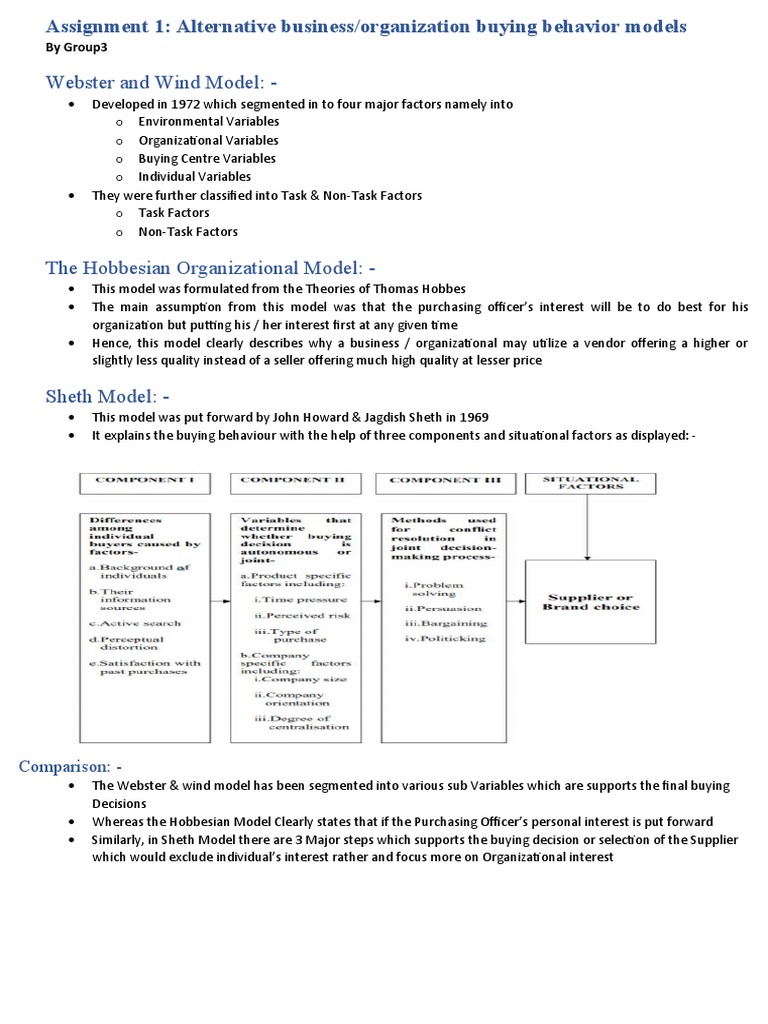 Webster and Wind Model: - : by Group3 | PDF
