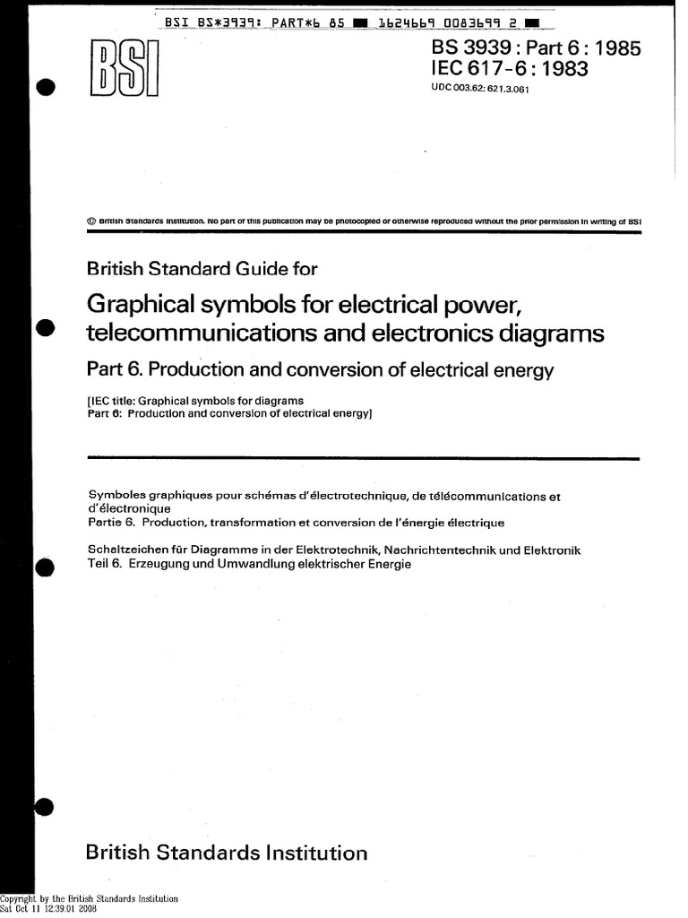 Bsi 3939-6 (Iec60617) PDF | PDF