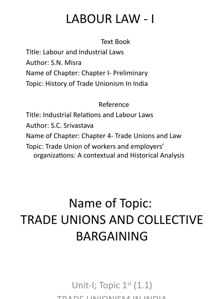 Labour Law 1 | PDF