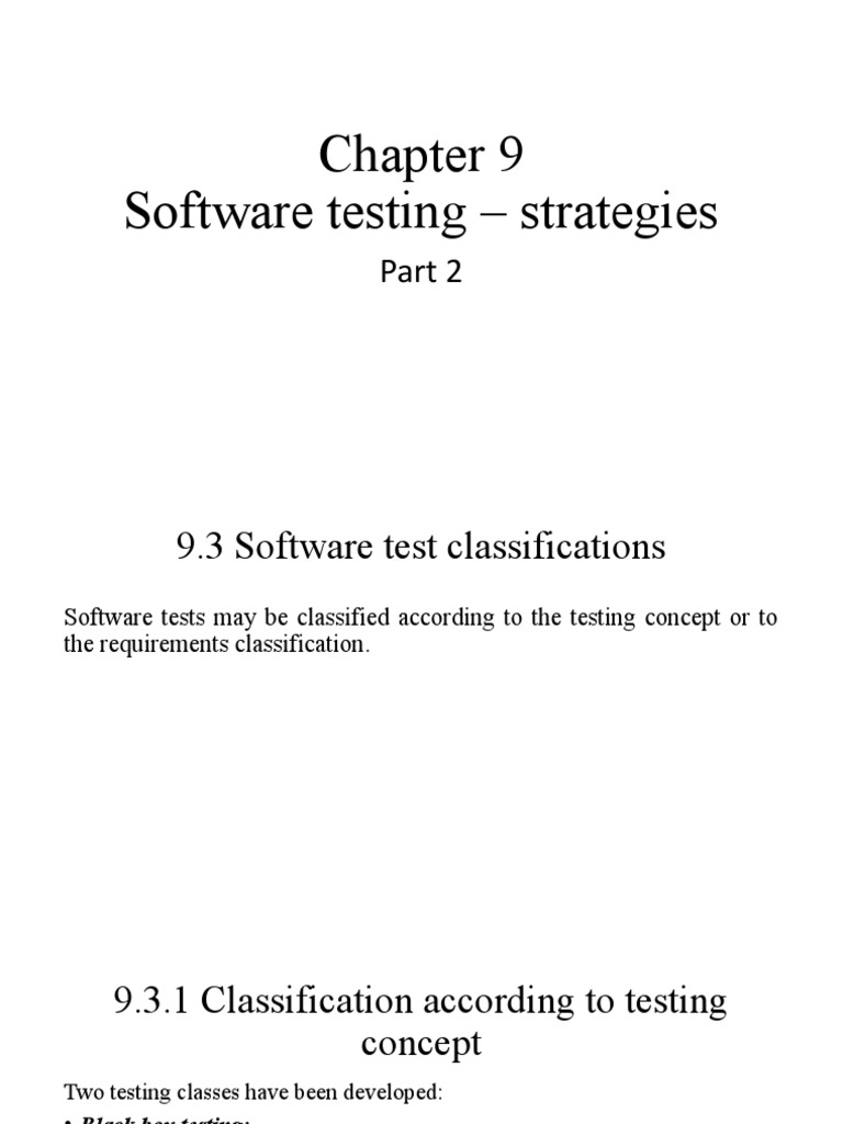Software Testing Strategies Pdf Software Testing Computer Programming