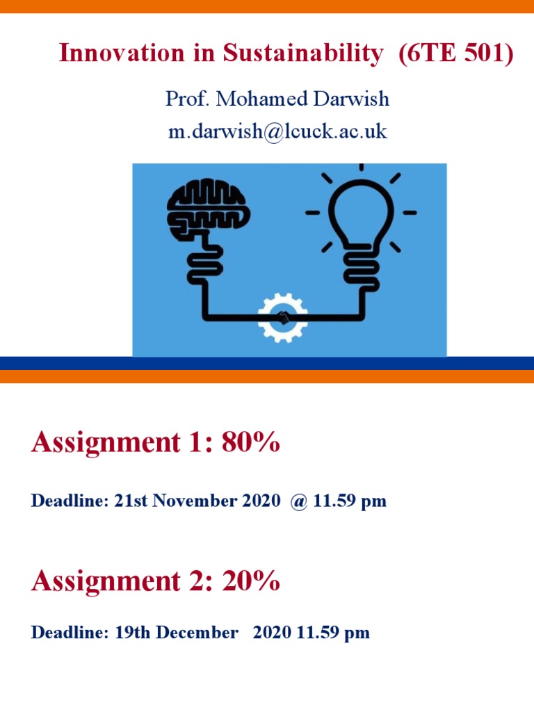 Part 1 Introduction To The Course (Innovation) | PDF | Creativity ...