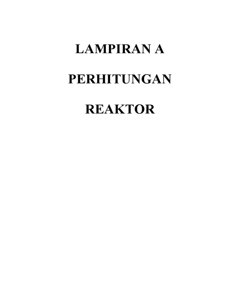 Analisis Reaktor Katalitik untuk Produksi Phthalic Anhydride | PDF