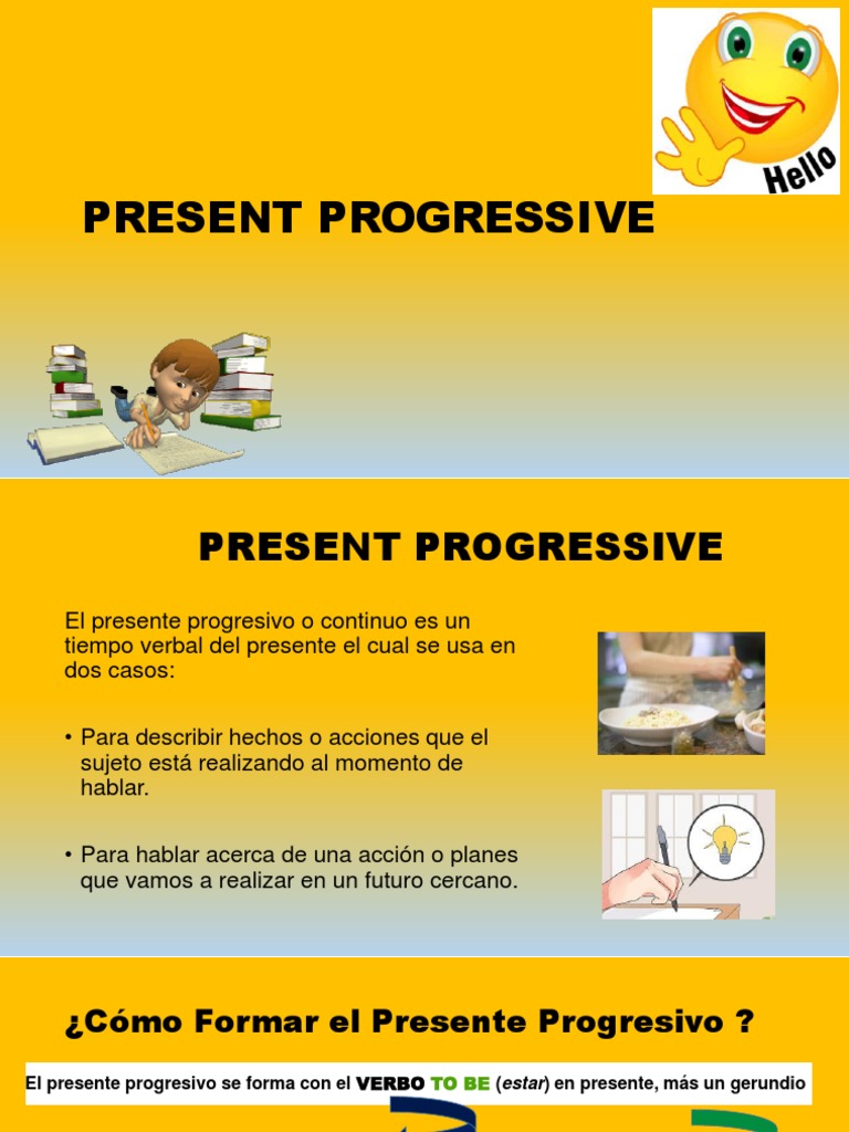 Presente Progresive | PDF | Verbo | Tipología Lingüística