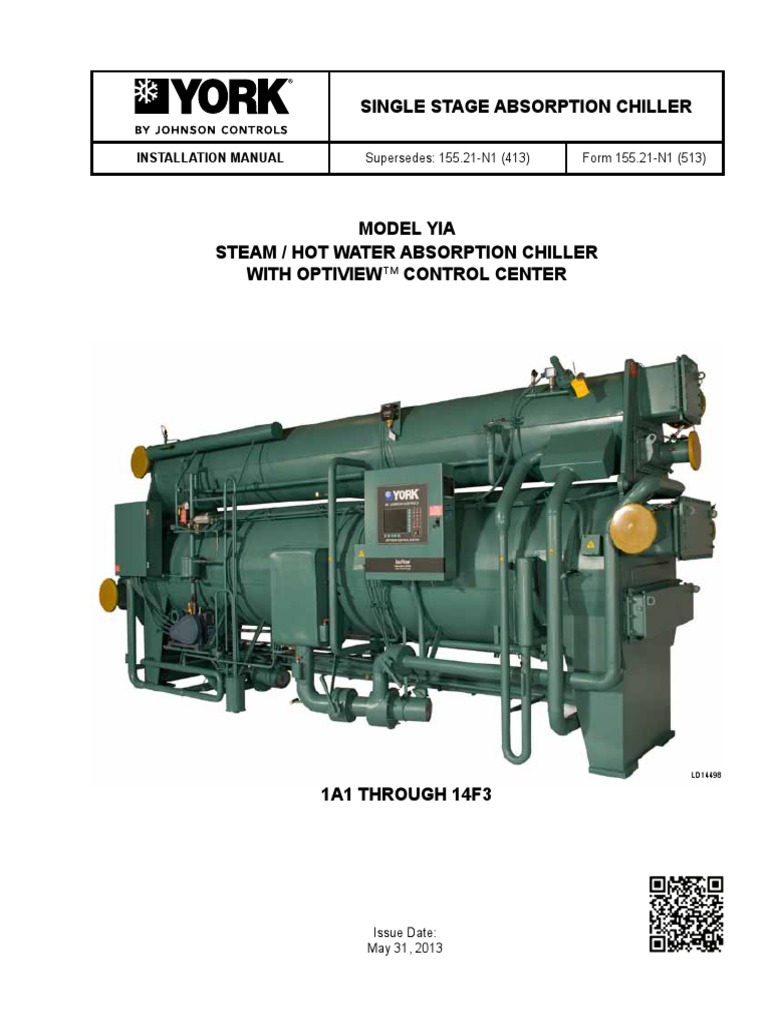 Single Stage Absorption Chiller: Installation Manual | PDF