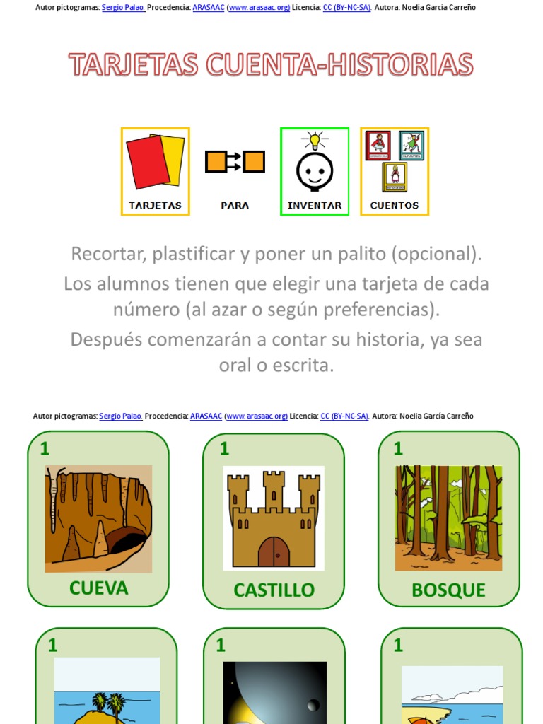 Tarjetas para Contar Historias | PDF