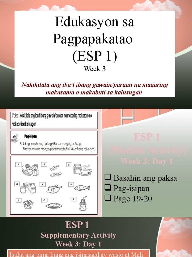 Week-3 - ESP - Module - & - Supplementary - Activities - Q1 | PDF