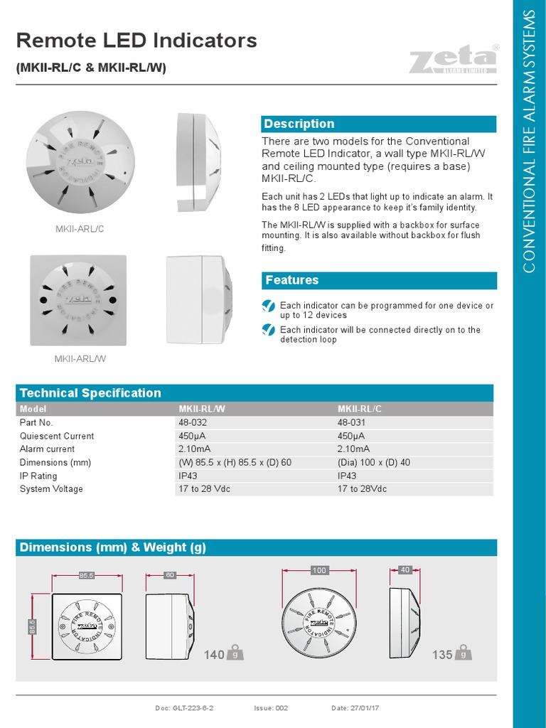 MKII Conventional Remote LED Indicators PDF | PDF | Electricity ...