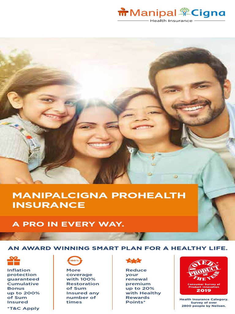 Manipalcigna Prohealth Insurance: A Pro in Every Way | PDF