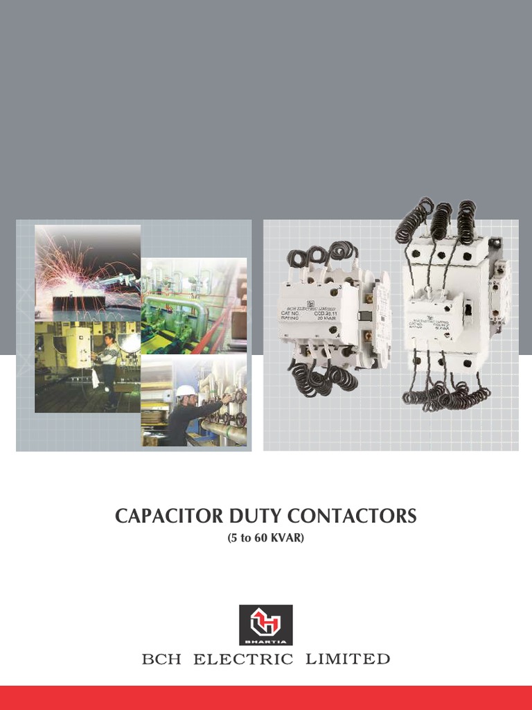 Capacitor Switching Contactor | PDF | Capacitor | Electrical Equipment