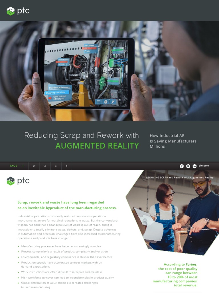 Augmented Reality: Reducing Scrap Rework | PDF | Augmented Reality | Waste