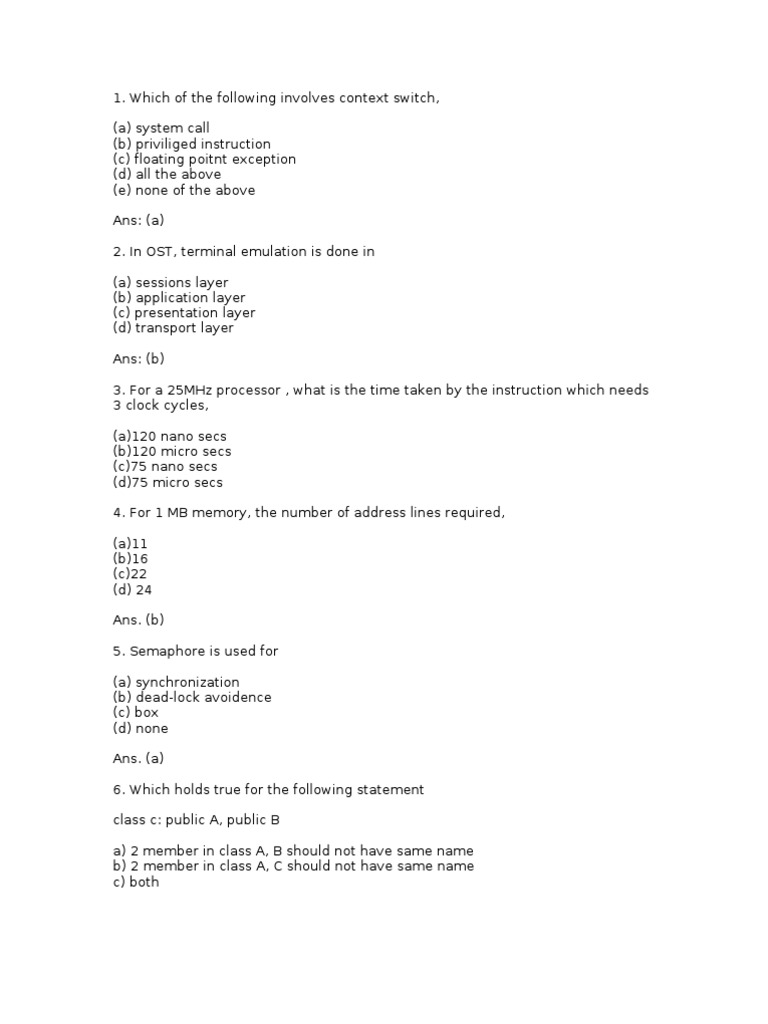 Hcl Placement Papers Pdf C Programming Language Pointer Computer Programming