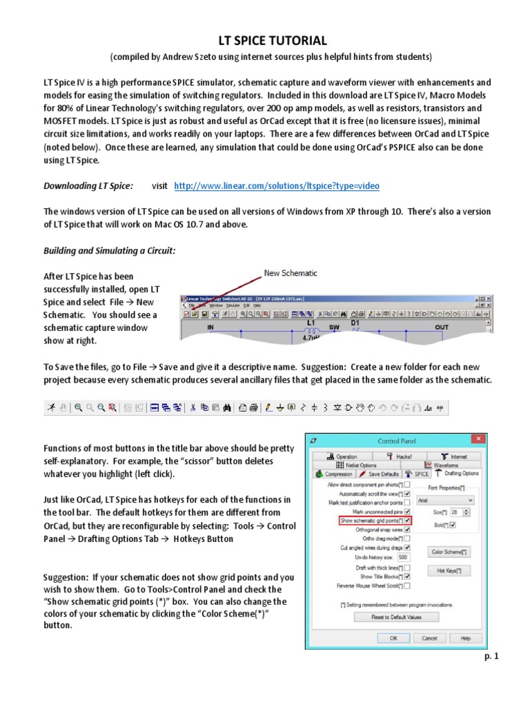 LTSpice Tutorial New PDF | PDF | Spice | Bipolar Junction Transistor