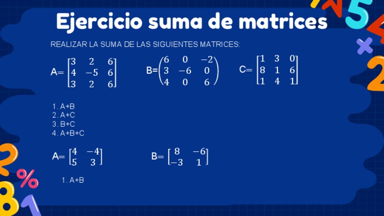 Ejercicio Matrices 4 | PDF