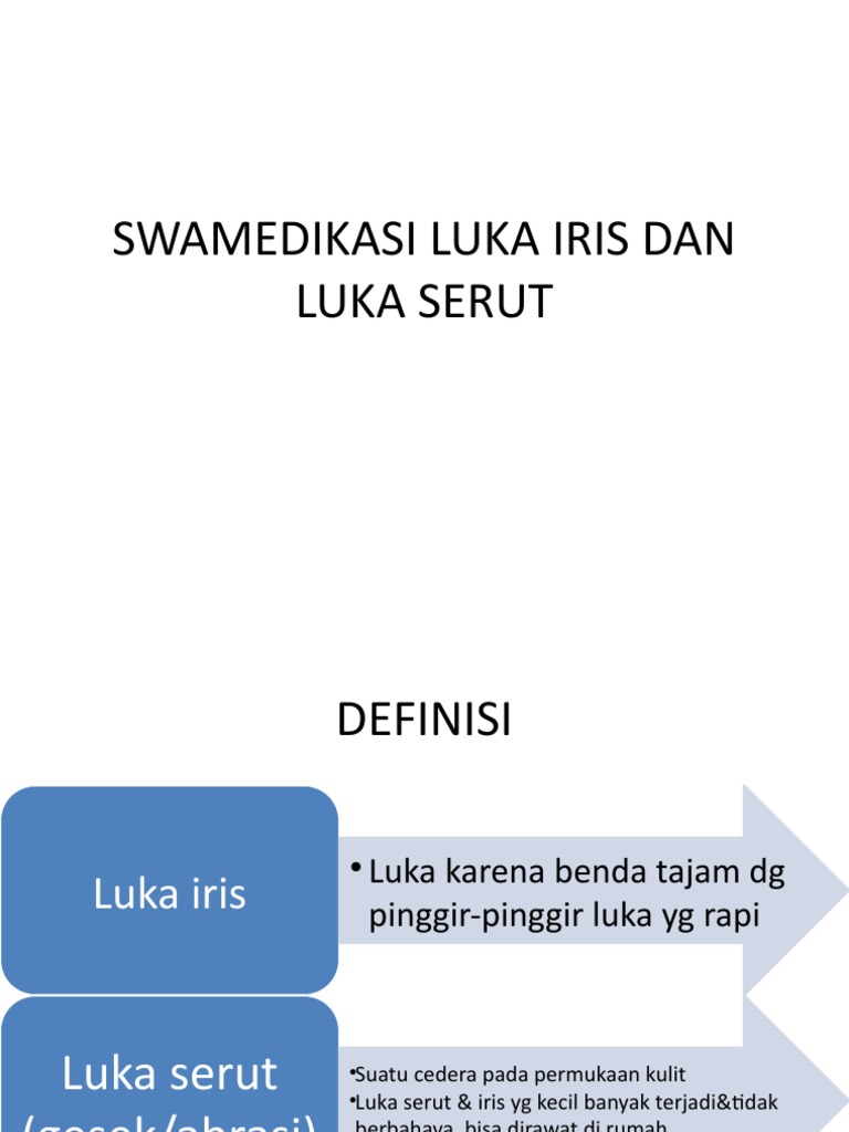 4swamedikasi Luka Iris Dan Luka Serut | PDF
