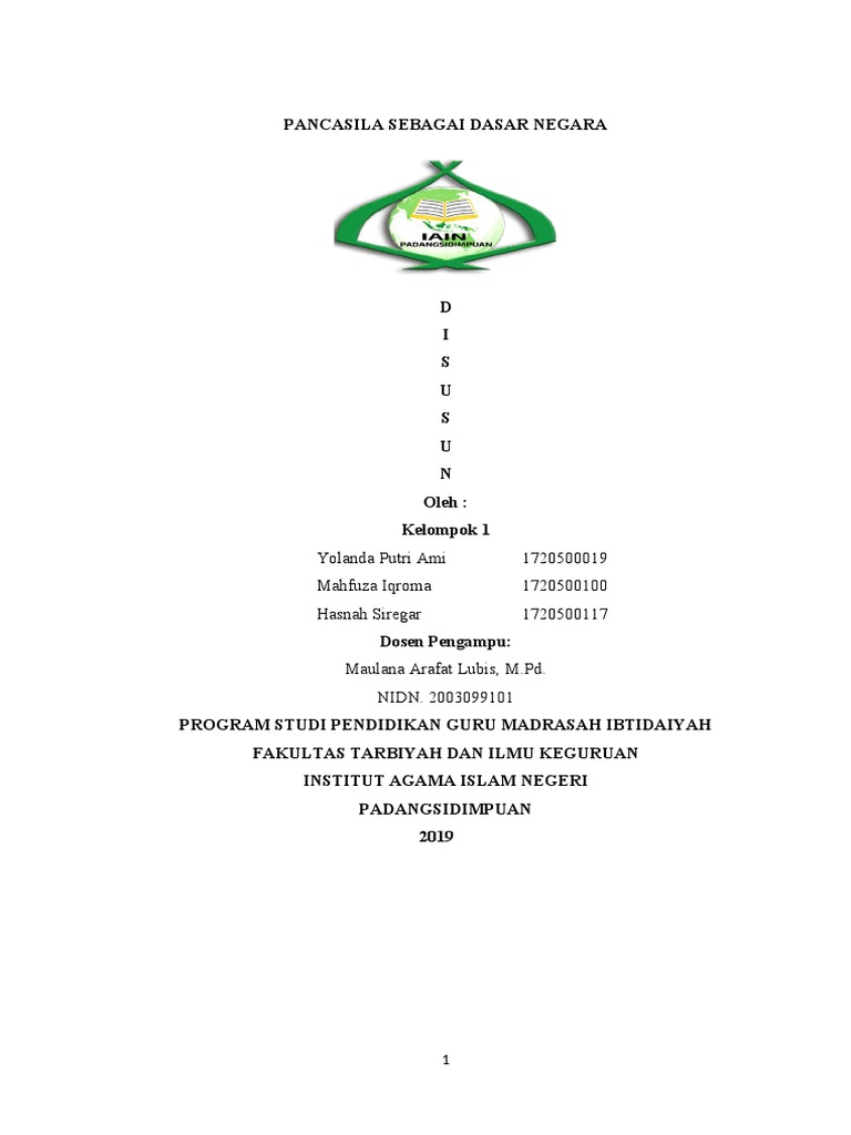PPKN Kelompok 1 Pgmi-3 Sem 5 | PDF | Ilmu Sosial | Agama & Spiritualitas PPKN Kelompok 1 Pgmi-3 Sem 5 | PDF | Ilmu Sosial | Agama & Spiritualitas