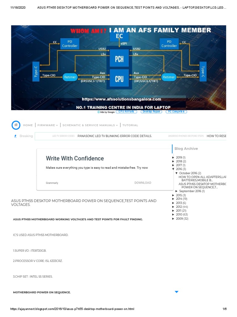 ASUS P7H55 Power Sequence & Voltages | PDF | Desktop Computer | Laptop