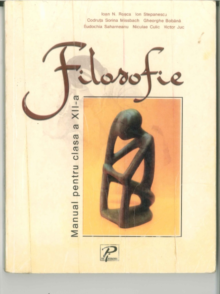 Manual Filosofie CL 12 | PDF