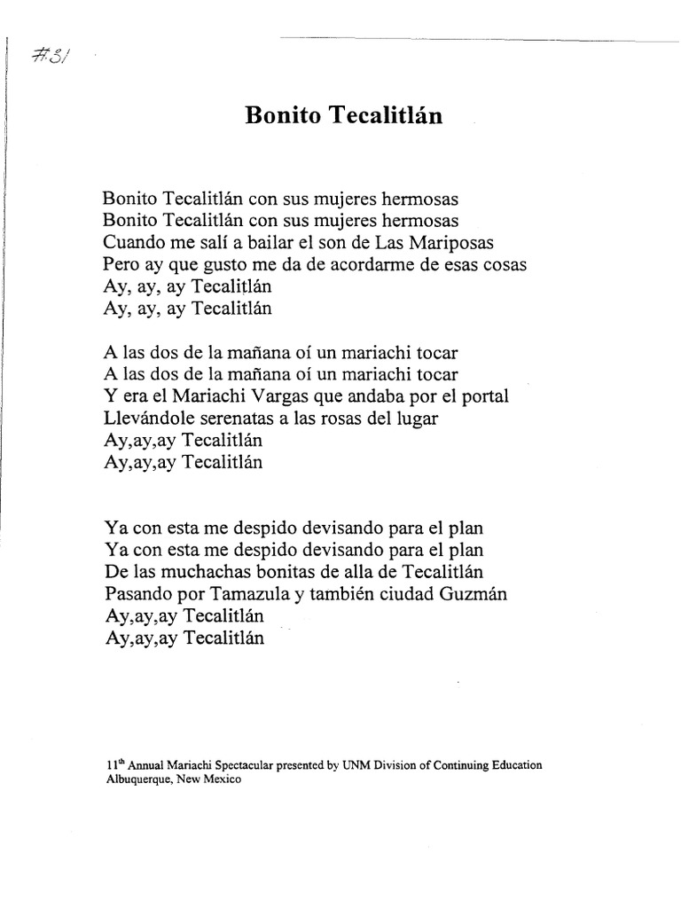 Bonito Tecalitlan PDF | PDF