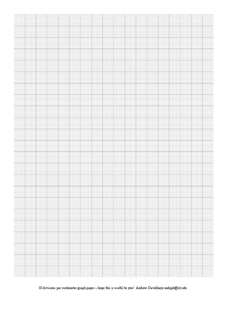Centimeter Graph Paper Template PDF | PDF