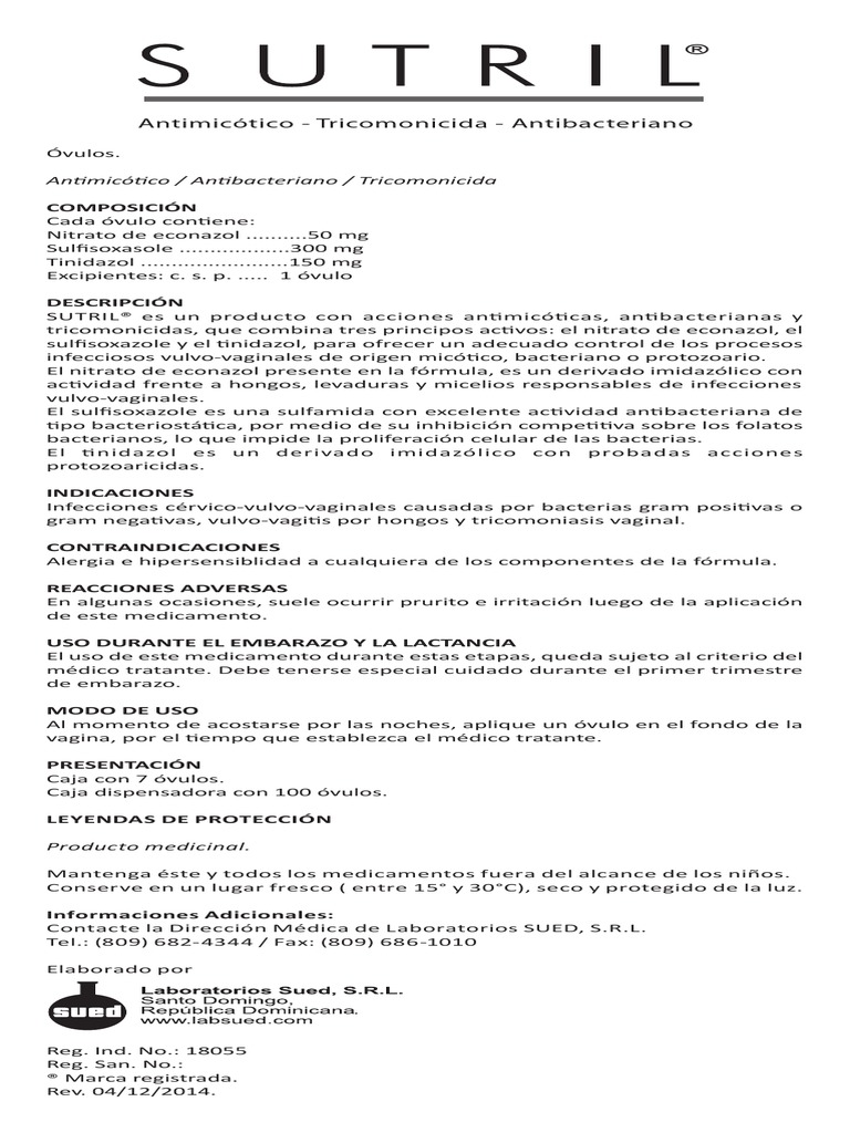 Sutril Inserto WEB 2014 | PDF